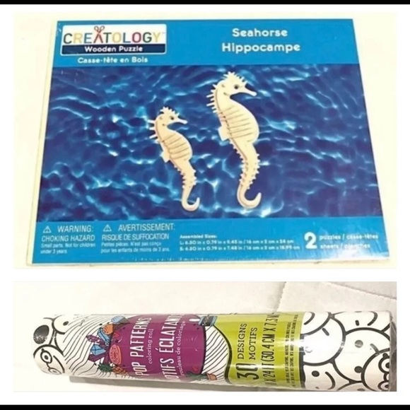 Creatology | Other | Creatology Wooden Puzzle Coloring Roll Bundle ...